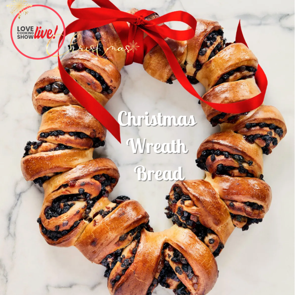 CHRISTMAS WREATH BREAD - My Creative Kitchen